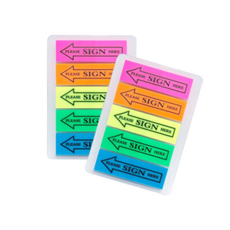 Yamayo Post-it Flag -Luminous 'Please Sign Here' A11 - Lian Seng Han ...